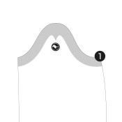 Hjerte, logo center - Toppe - Rideudstyr Syd Aps